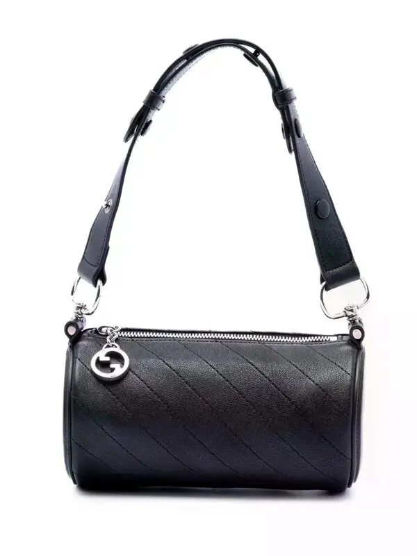 Gucci Blondie Barrel Shoulder Bag - Black