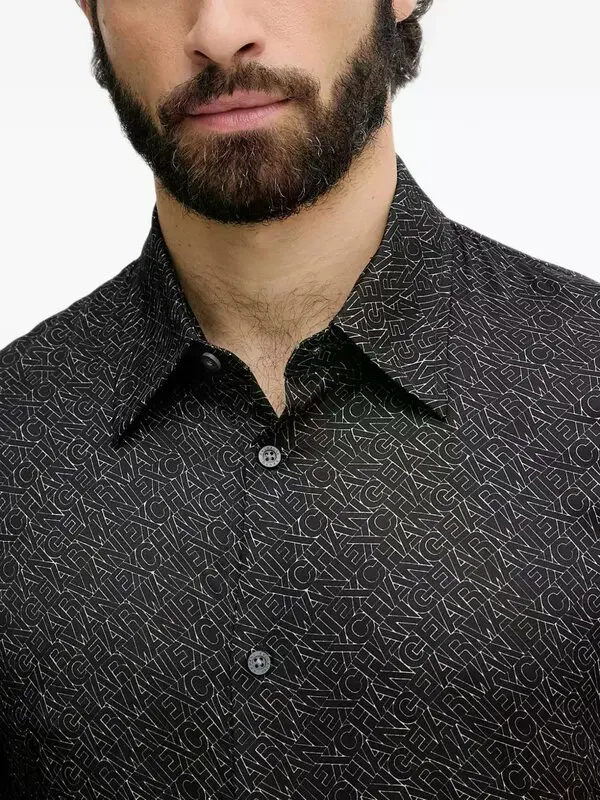 Armani Exchange Logo-print Long-sleeved Shirt