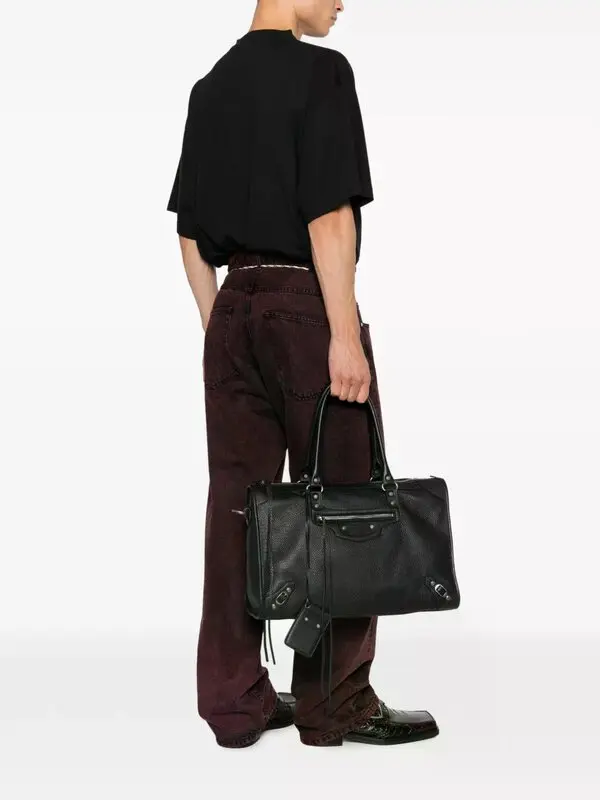 Balenciaga Le City Grained-leather Tote Bag