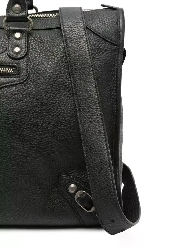 Balenciaga Le City Grained-leather Tote Bag