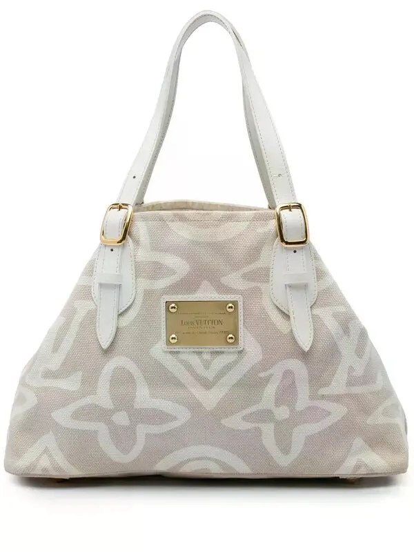 LOUIS VUITTON 2008 Monogram Tahitienne Cabas Pm Tote Bag - Neutrals