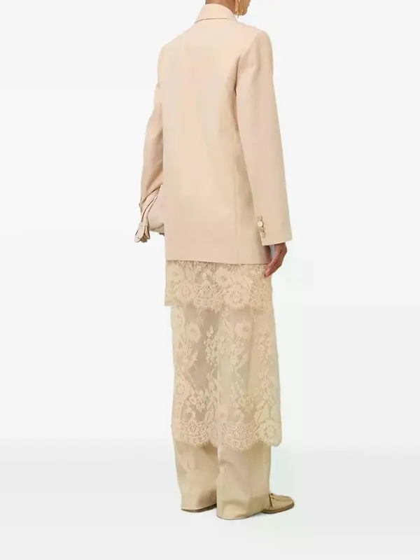 Zimmermann Lace-trimmed Double-breasted Blazer