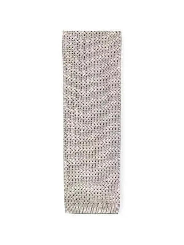 FURSAC Silk Knitted Tie - Neutrals