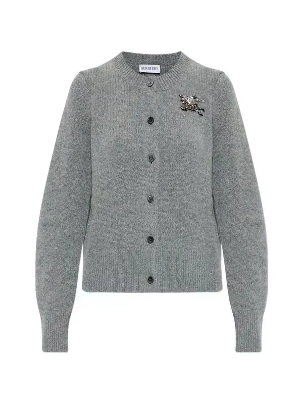 Burberry Crystal-embellished Sienna Cardigan - Grey