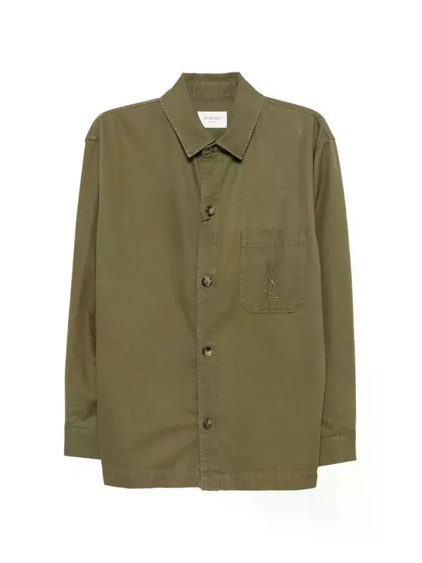 Saint Laurent Cassandre Gabardine Overshirt