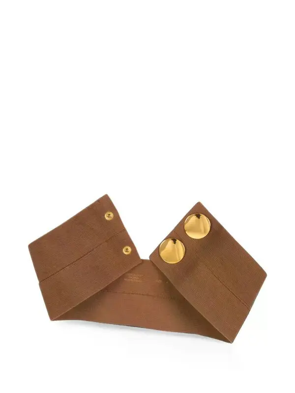 Saint Laurent Elasticated Belt With Gold-tone Hardware