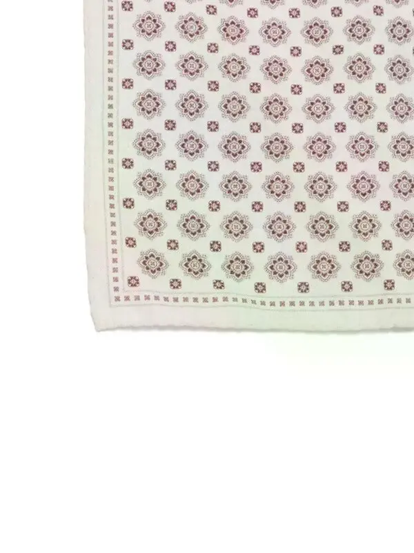 Eleventy Geometric-print Pocket Square