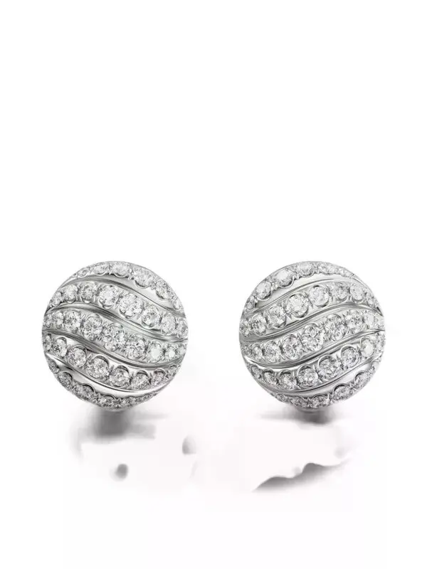 David Yurman Sculpted Cable Diamond Stud Earrings