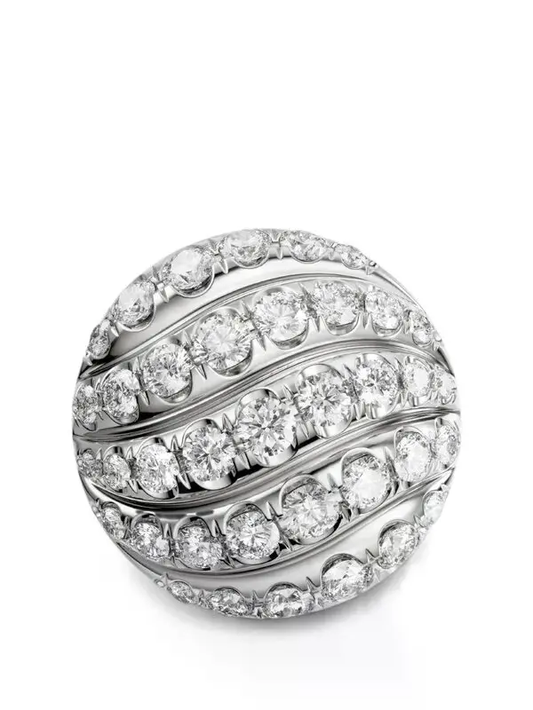David Yurman Sculpted Cable Diamond Stud Earrings