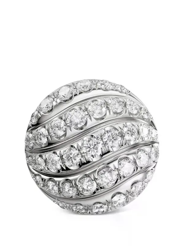 David Yurman Sculpted Cable Diamond Stud Earrings