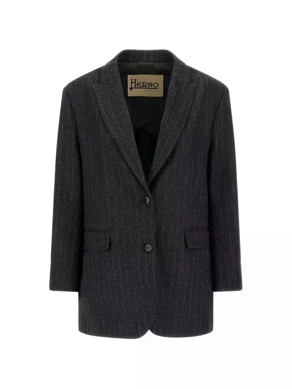 Herno Pinstripe Peak-lapel Blazer