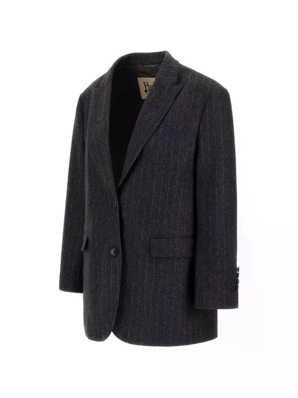 Herno Pinstripe Peak-lapel Blazer