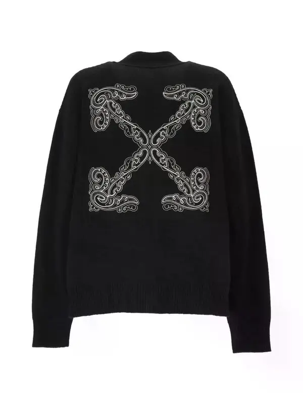 Off-White Arrows Embroidered Cardigan