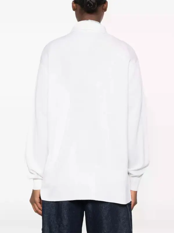 Loewe Embroidered Logo Knitted Polo Top