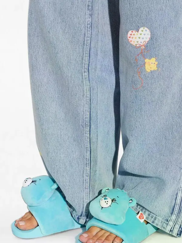 Adidas Care Bears Plush Slip-on Sandals