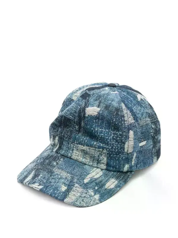 MAHARISHI Mahaboro 6 Patchwork Baseball Cap - Blue
