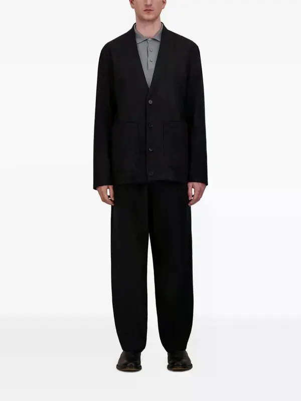 Herno V-neck Wool-twill Jacket