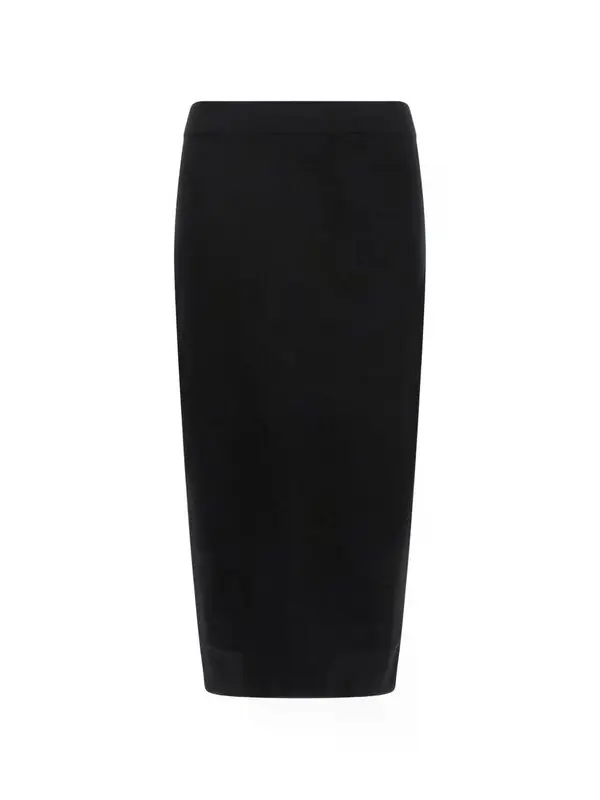 Max Mara Gamma Knit Midi Skirt - Black