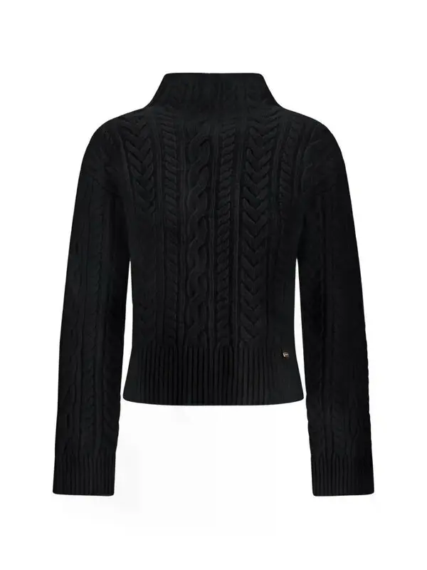 Herno Cable-knit Wool Sweater - Black