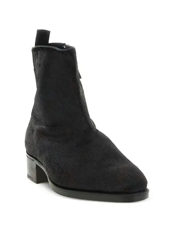John Lobb Freddi Bristle Hide Ankle Boots
