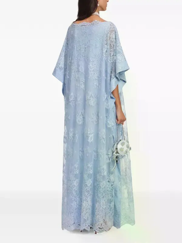 SELF-PORTRAIT Embellished Lace Kaftan Maxi Dress