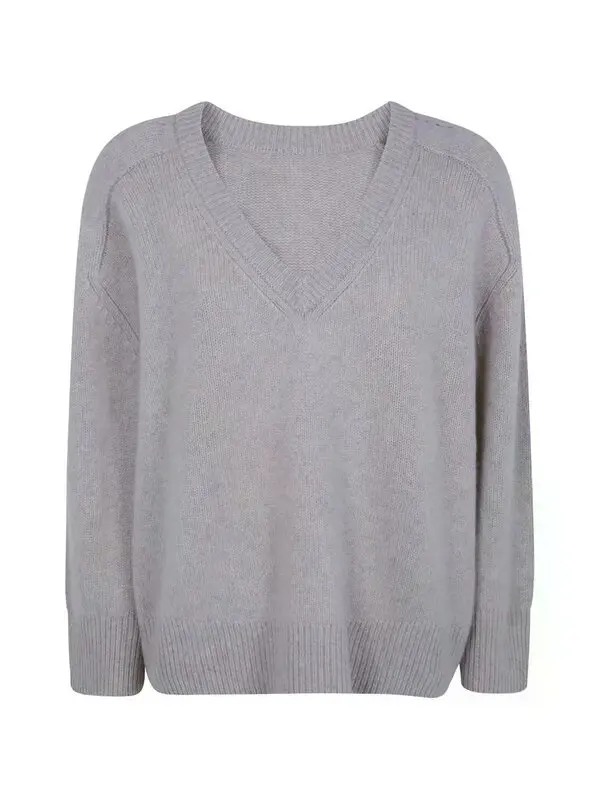 KUJTEN V-neck Cashmere Sweater - Neutrals