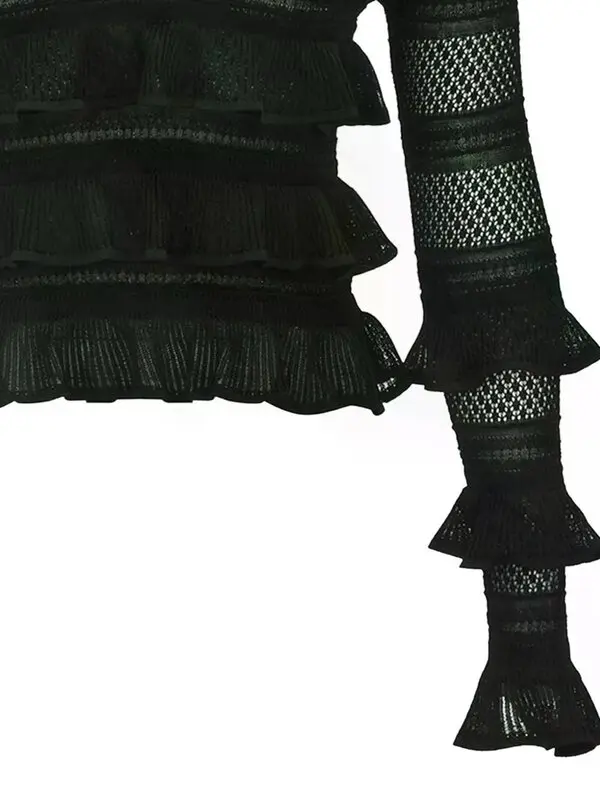 Zimmermann Valiant Ruffled Lace Top