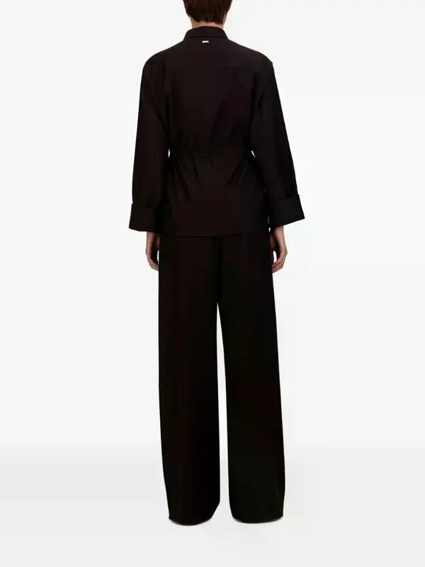 Herno Elasticated-waist Wide-leg Trousers