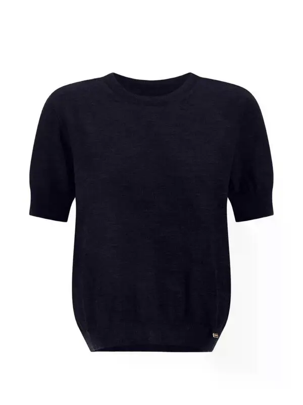 Herno Wool Stocking-stitch T-shirt - Blue