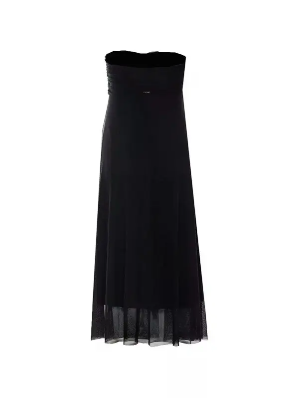 TWINSET Off-shoulder Flared Maxi Dress
