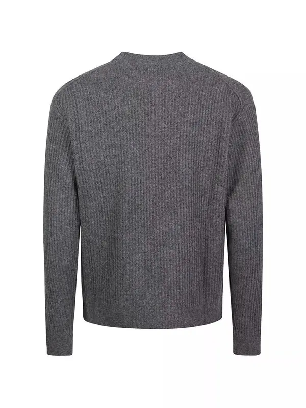 Maison Kitsuné Ribbed-knit Fox Head Sweater