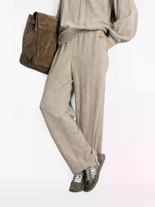 Brunello Cucinelli Lace-knit Track Pants
