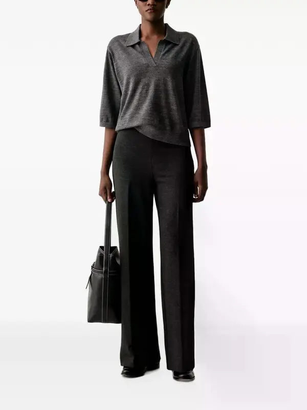 Marc O'polo Margo Pressed-crease Wide-leg Trousers