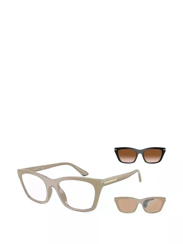 Emporio Armani Clip-on Cat-eye Frame Sunglasses
