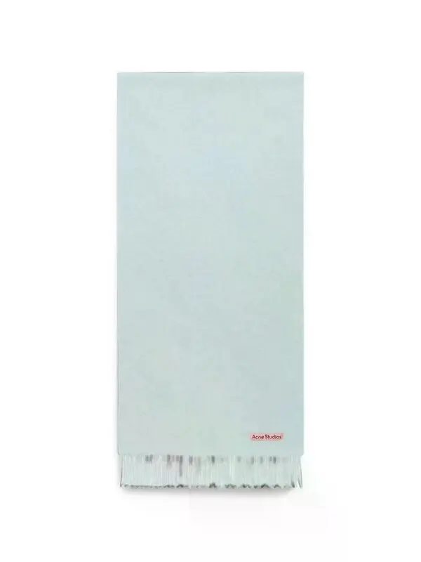 Acne Studios Fringe Wool Scarf – Narrow - Blue