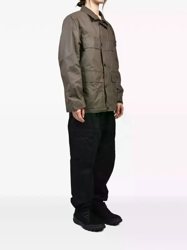 Stone Island Waxed-effect Field Jacket