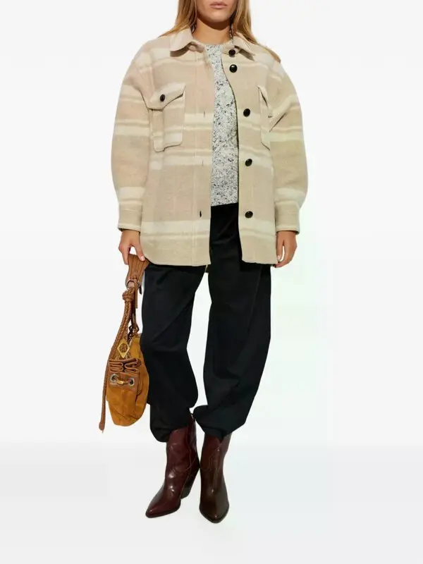 MARANT ETOILE Anastasia Button-embellished Cable-knit Sweater