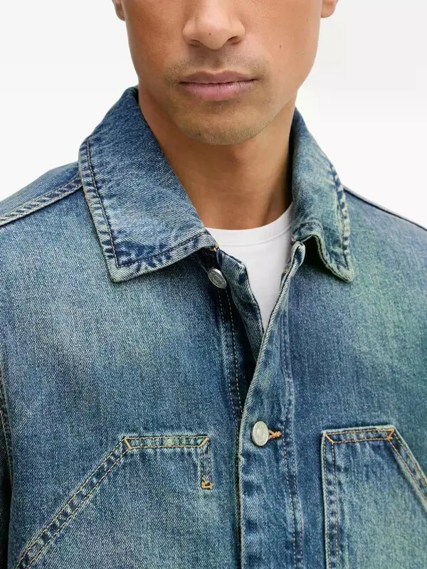 ALLSAINTS Exile Contrast-stitch Denim Jacket