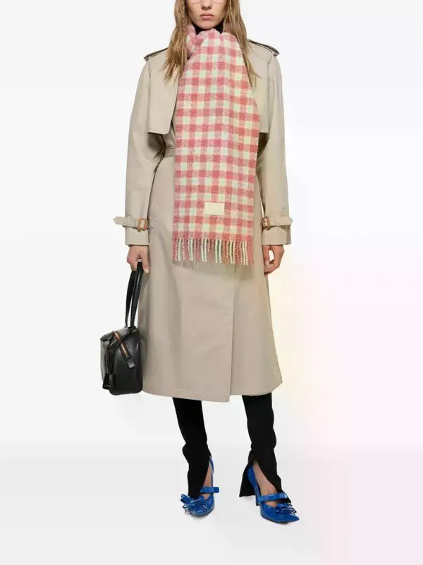 Acne Studios Checked Logo Scarf