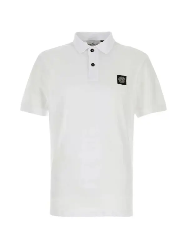 Stone Island Logo-patch Short-sleeve Polo Shirt