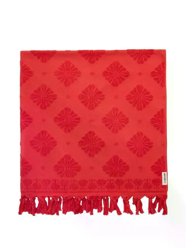 Rip Curl Jacquard-woven Tassel-trimmed Beach Towel