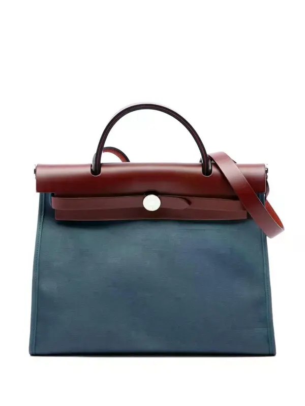 Hermès 2015 Herbag Zip 31 Satchel - Blue