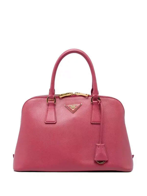 Prada Saffiano Lux Promenade Satchel - Pink