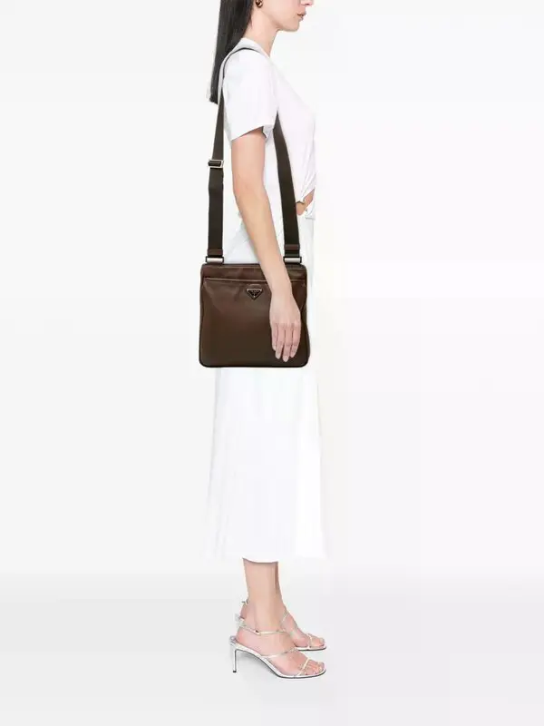 Prada Vitello City Zip Top Crossbody Bag