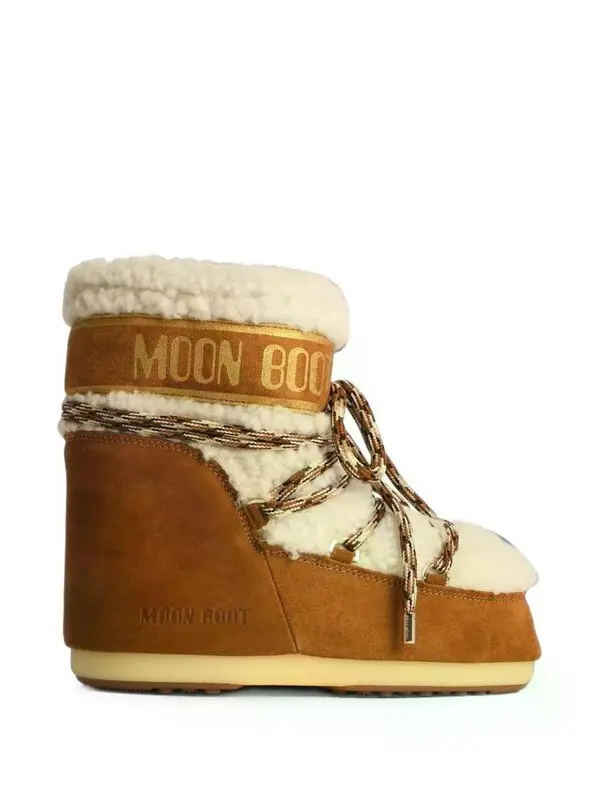 Moon Boot Lab69 Icon Low Shearling Boots - Brown
