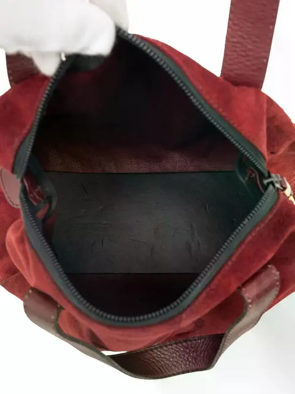 Loewe Suede Boston Bag