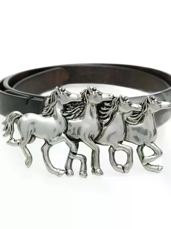 Chloé Horse-buckle Leather Belt