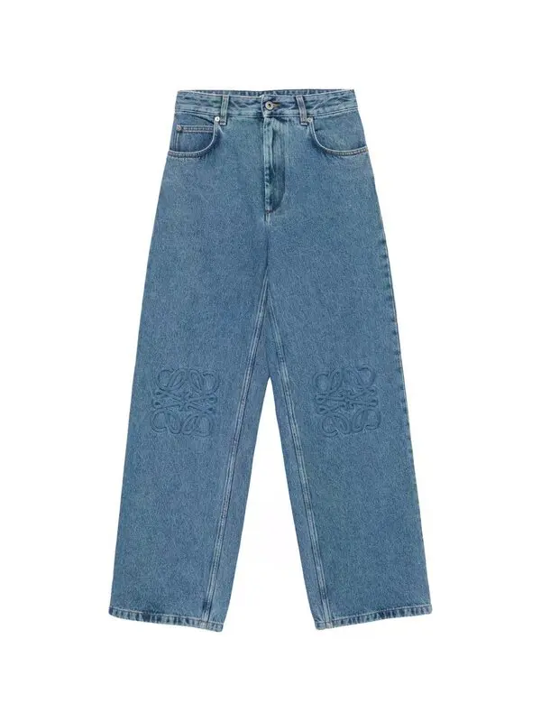 Loewe Anagram Baggy Jeans - Blue