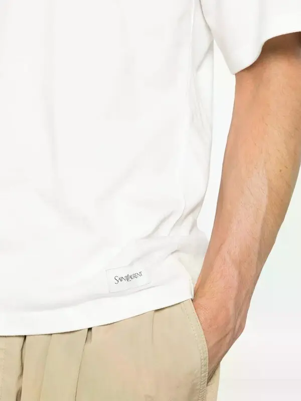 Saint Laurent Logo-patch T-shirt