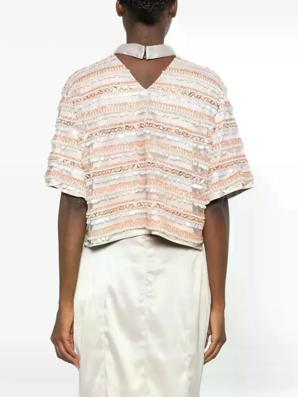 DUNESI Leonor Beaded Blouse